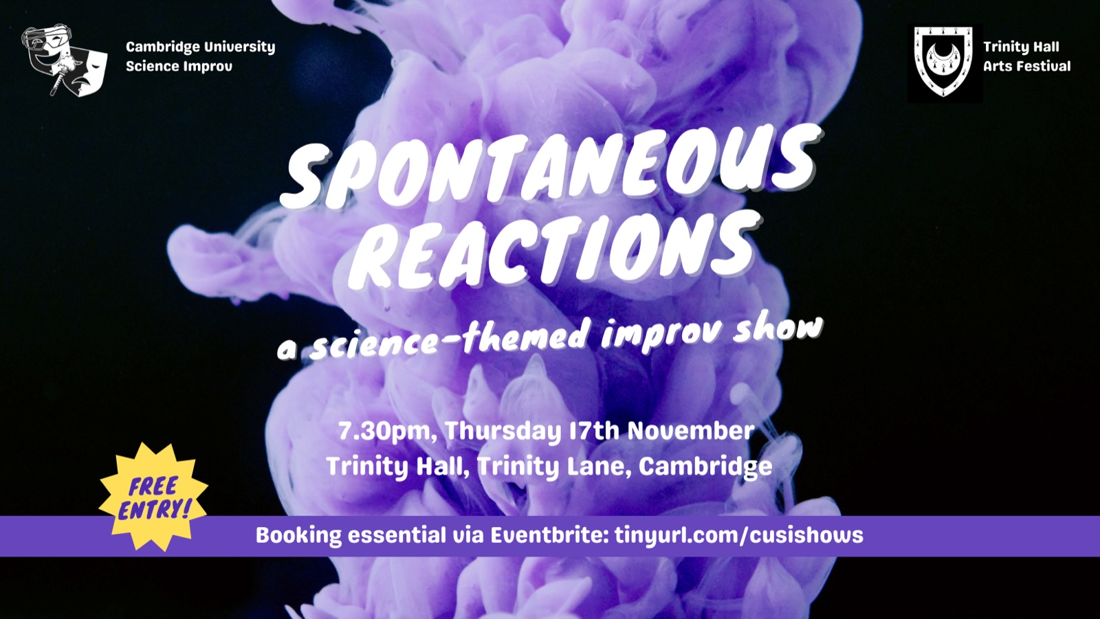 Trinity Hall Arts Festival: Improv science and art in Spontaneous ...